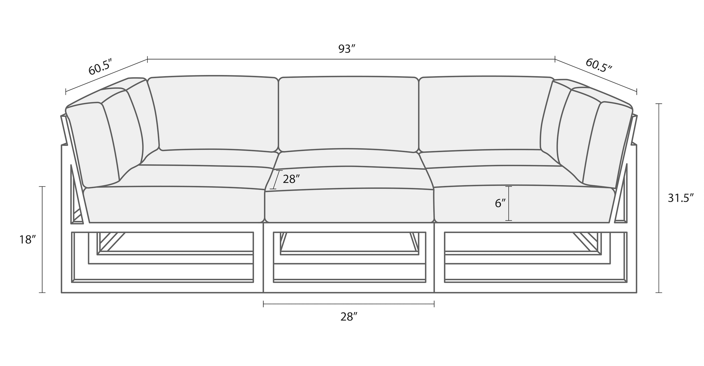 Pacific Aluminum Outdoor Daybed – Madbury Road