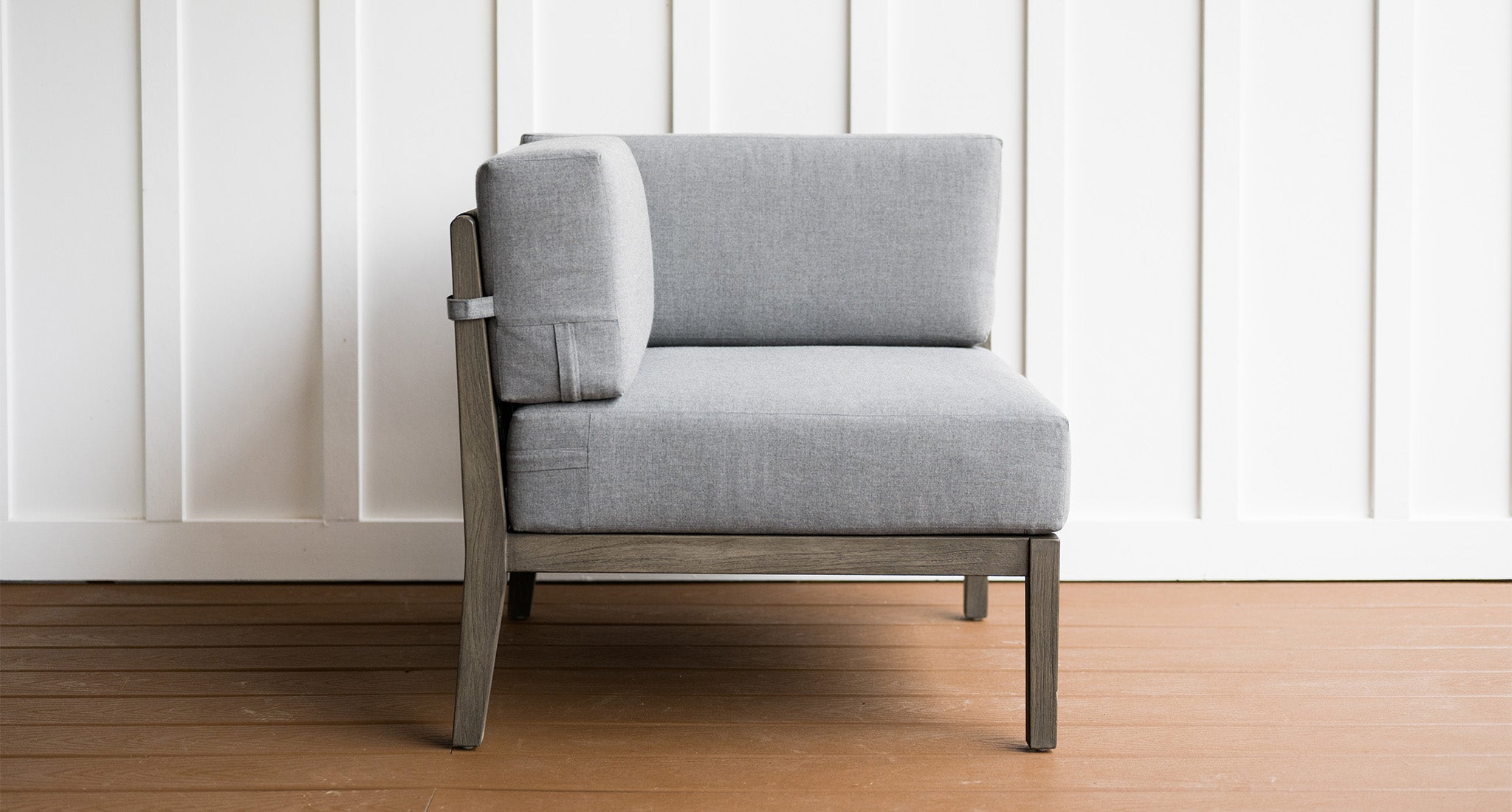 Fiji Teak & Rope Outdoor Corner Piece - Madbury Road