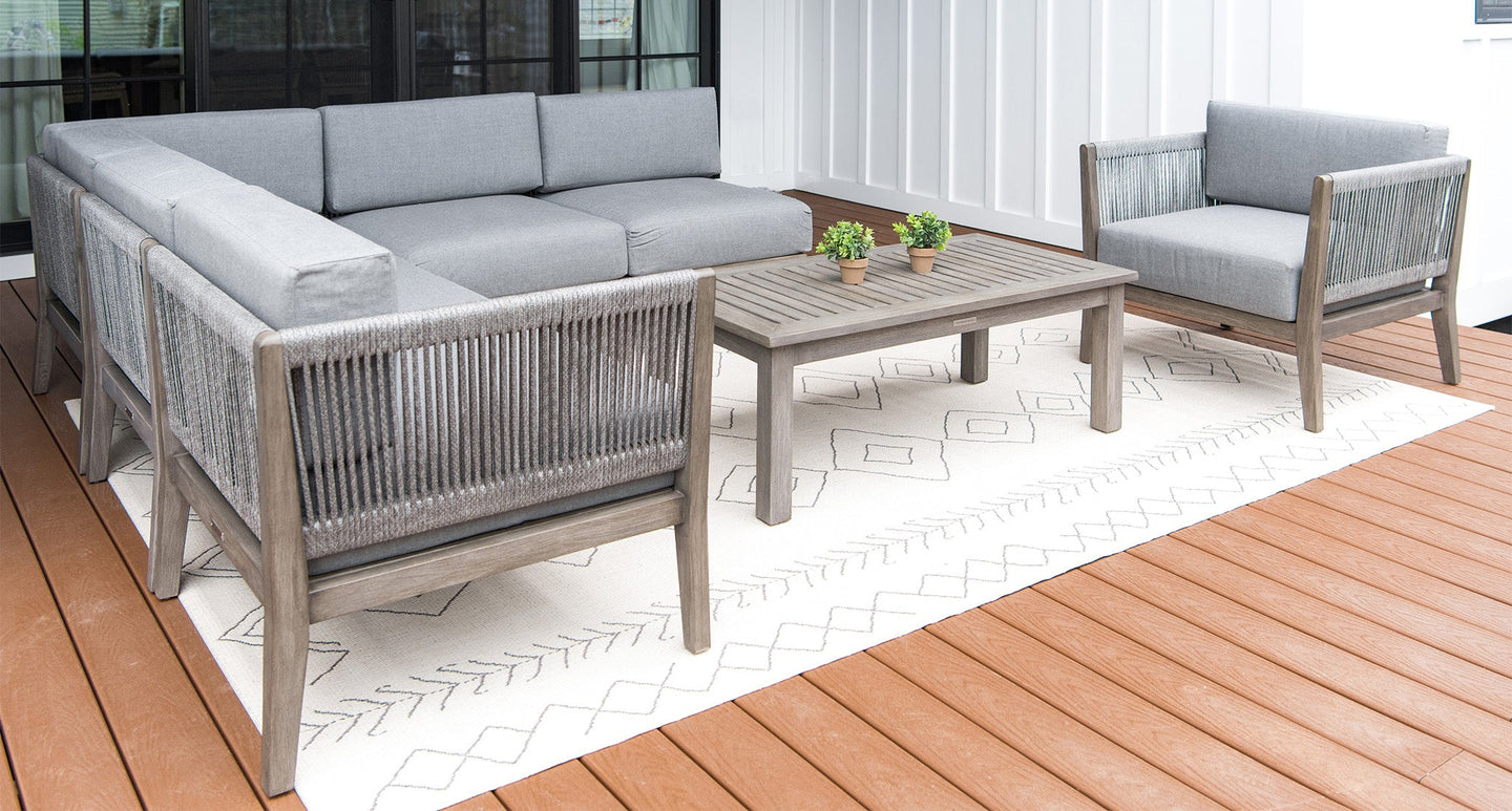 Fiji Teak & Rope Outdoor Furniture Collection - Madbury Road